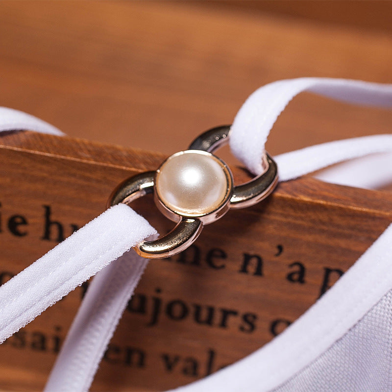 Lace Thong Pearl Sheer Mesh Panties – Urclover