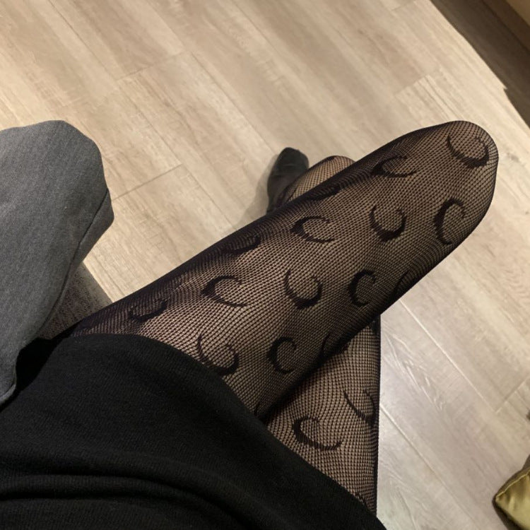 Moon Thin Fishing Net Socks – Urclover